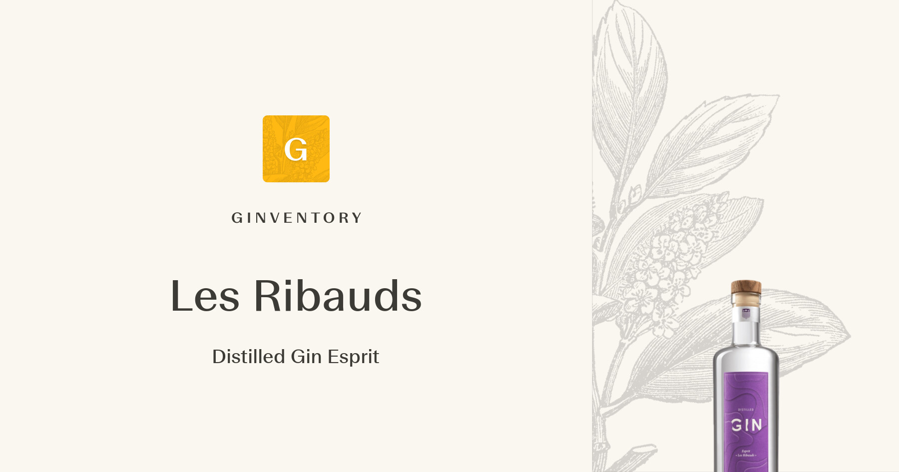 Les Ribauds - Distilled Gin Esprit — Gins | Ginventory