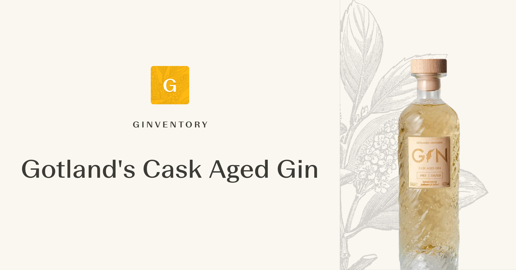 Gotland's Cask Aged Gin — Ginebras | Ginventory
