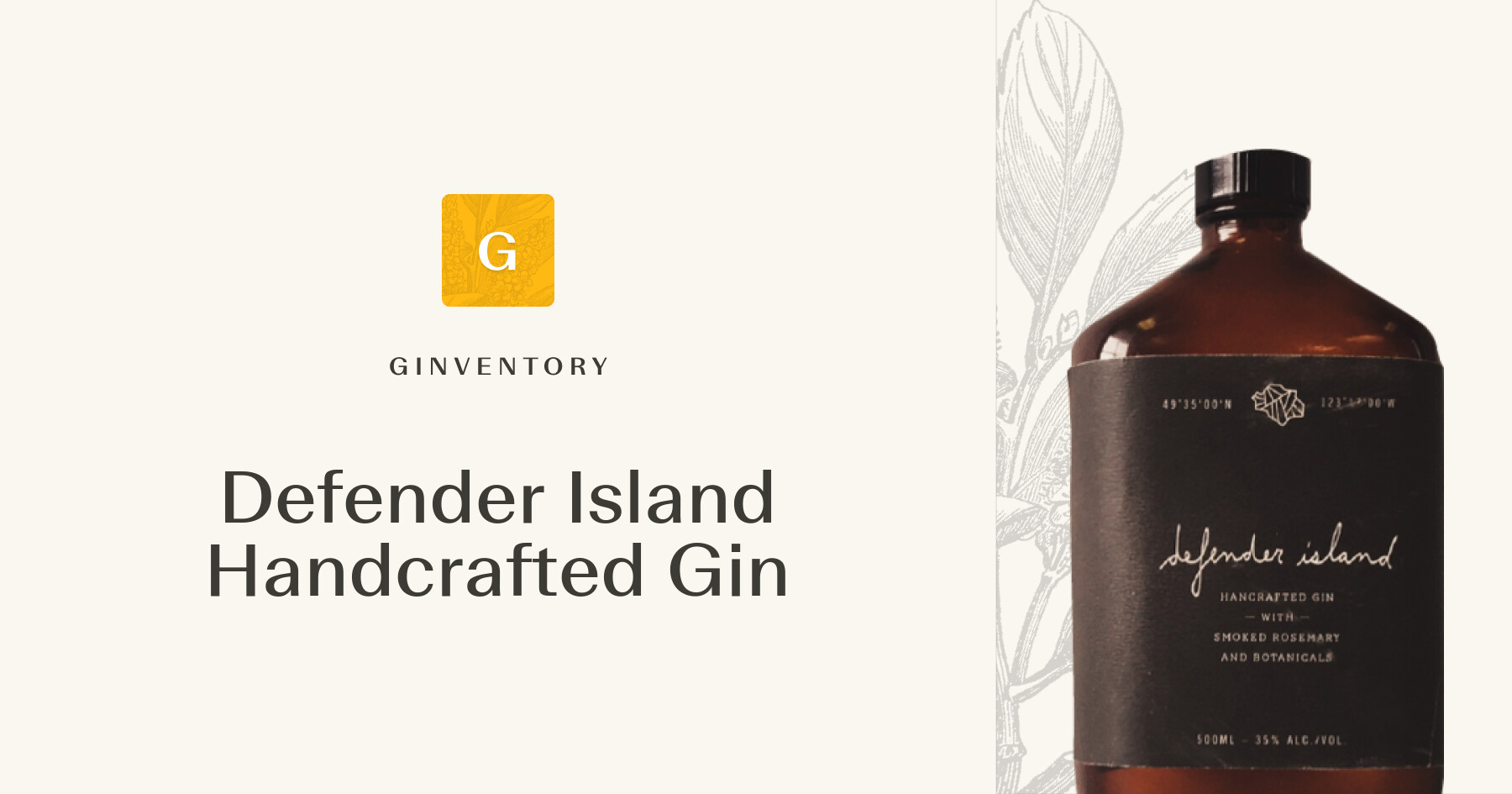 Defender Island Handcrafted Gin — Ginebras | Ginventory