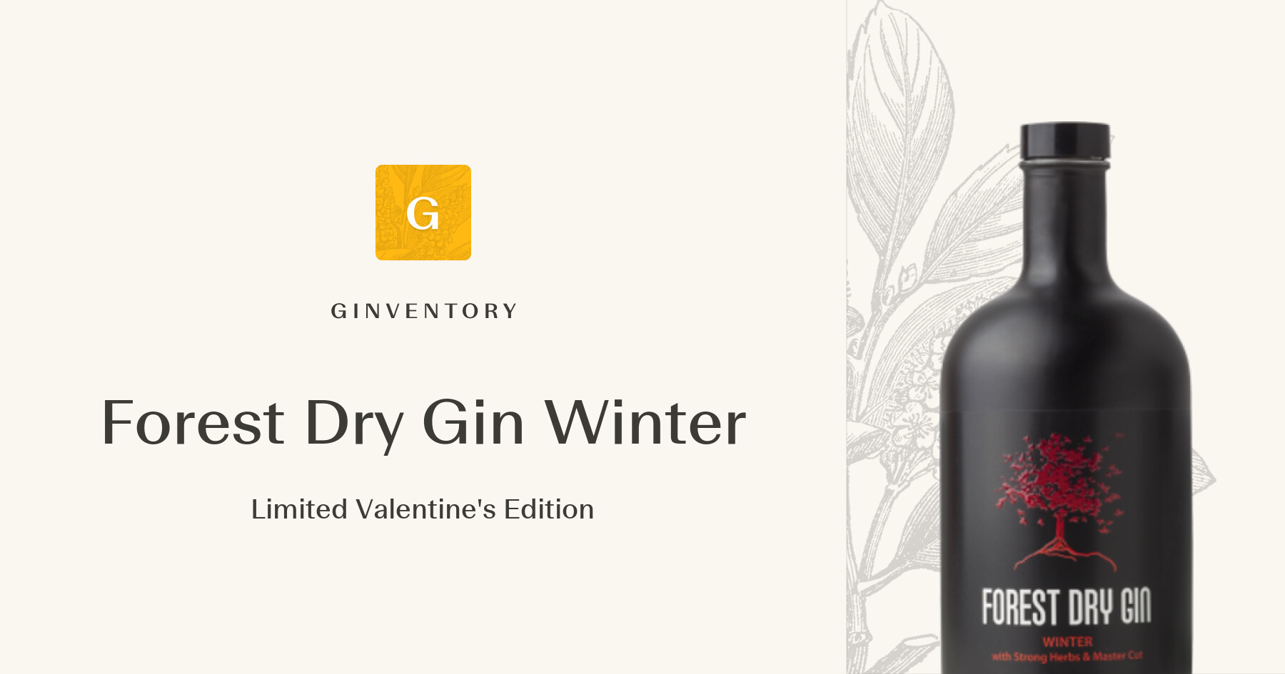 Forest Dry Gin Winter - Limited Valentine's Edition — Gins | Ginventory