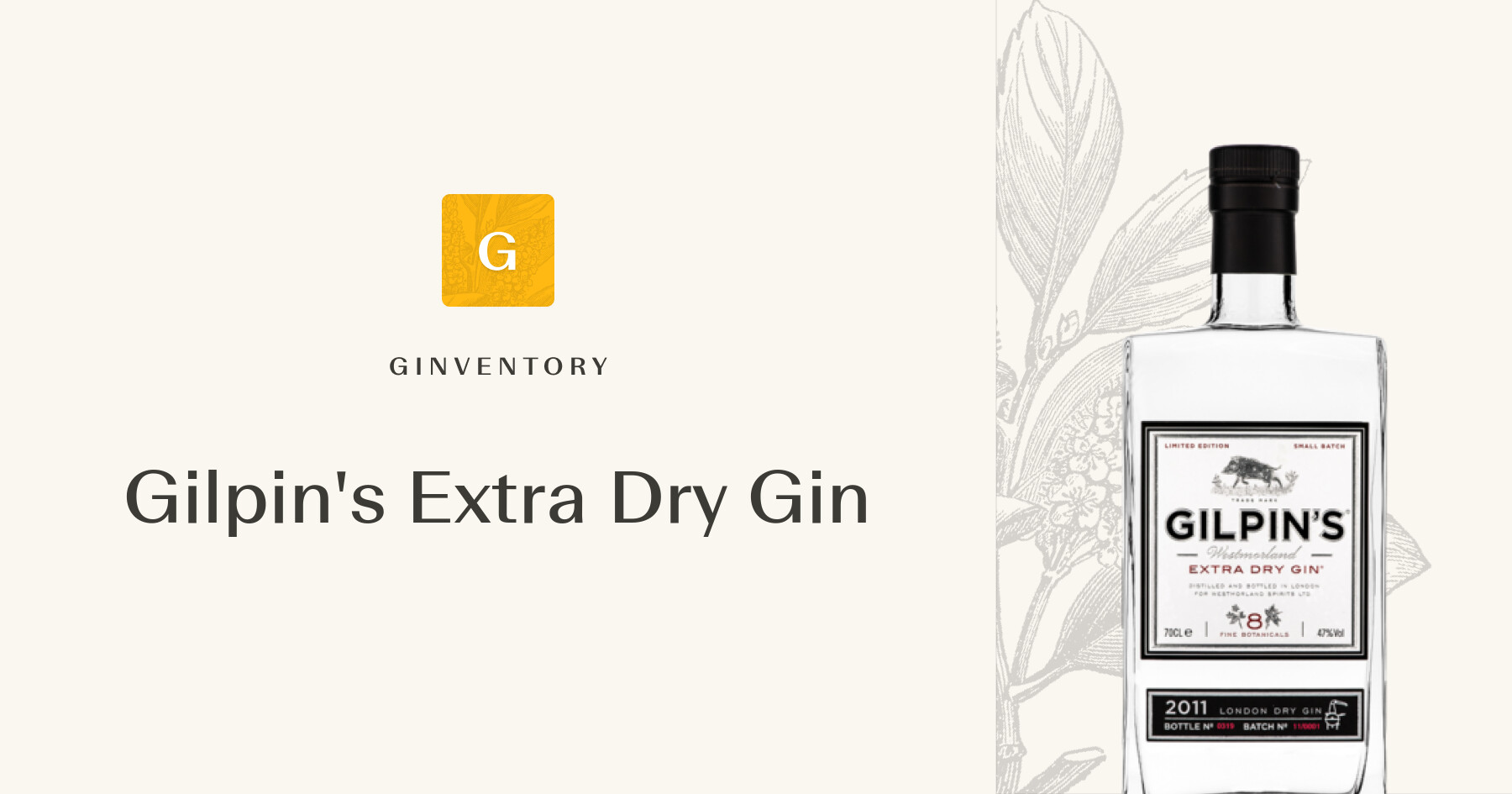 Gilpin's Extra Dry Gin — Gins | Ginventory