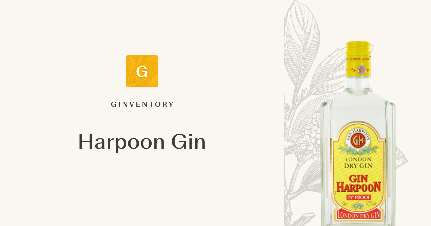 Harpoon Gin — Gins | Ginventory