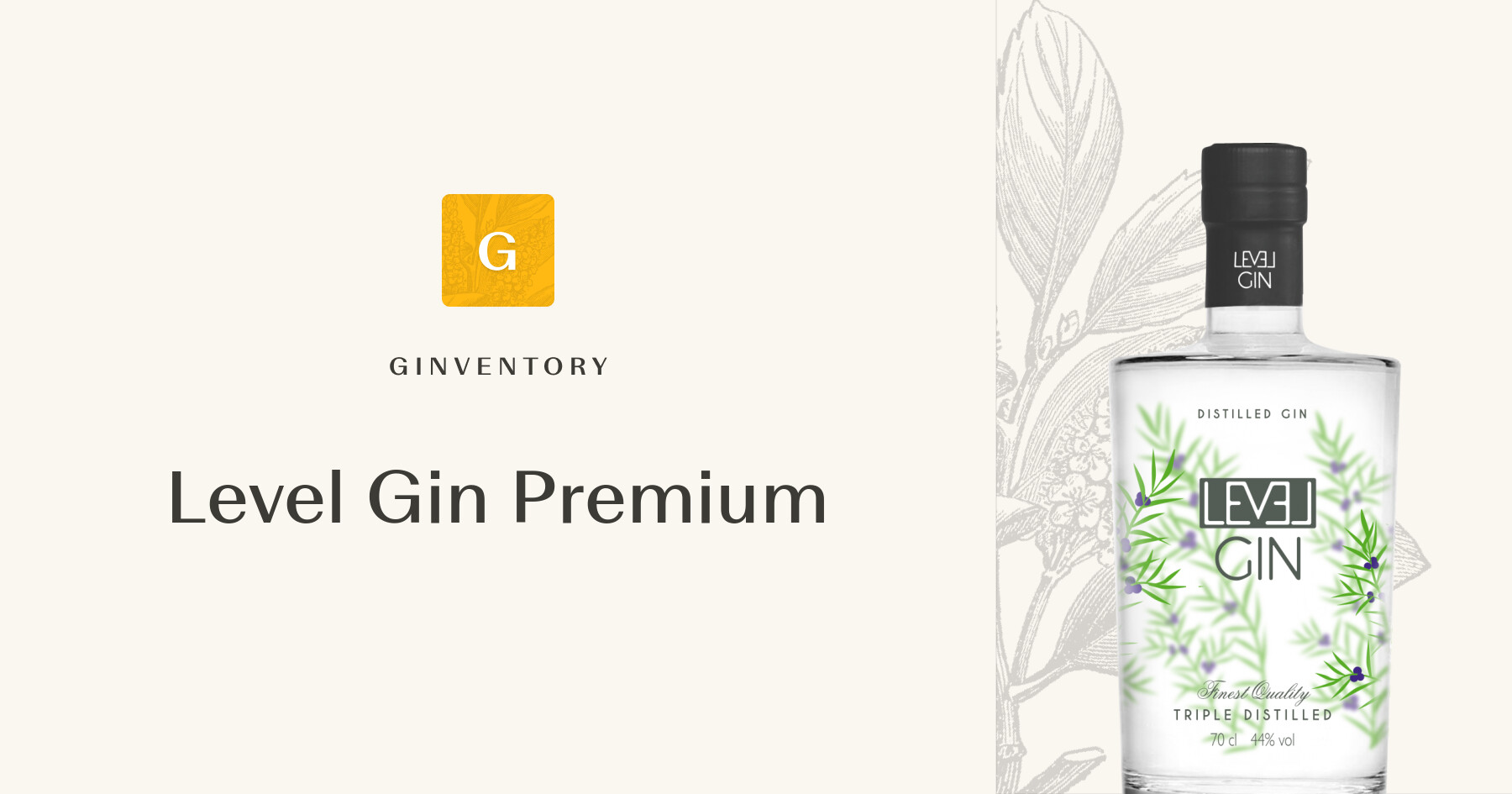 Level Gin Premium — Gins | Ginventory