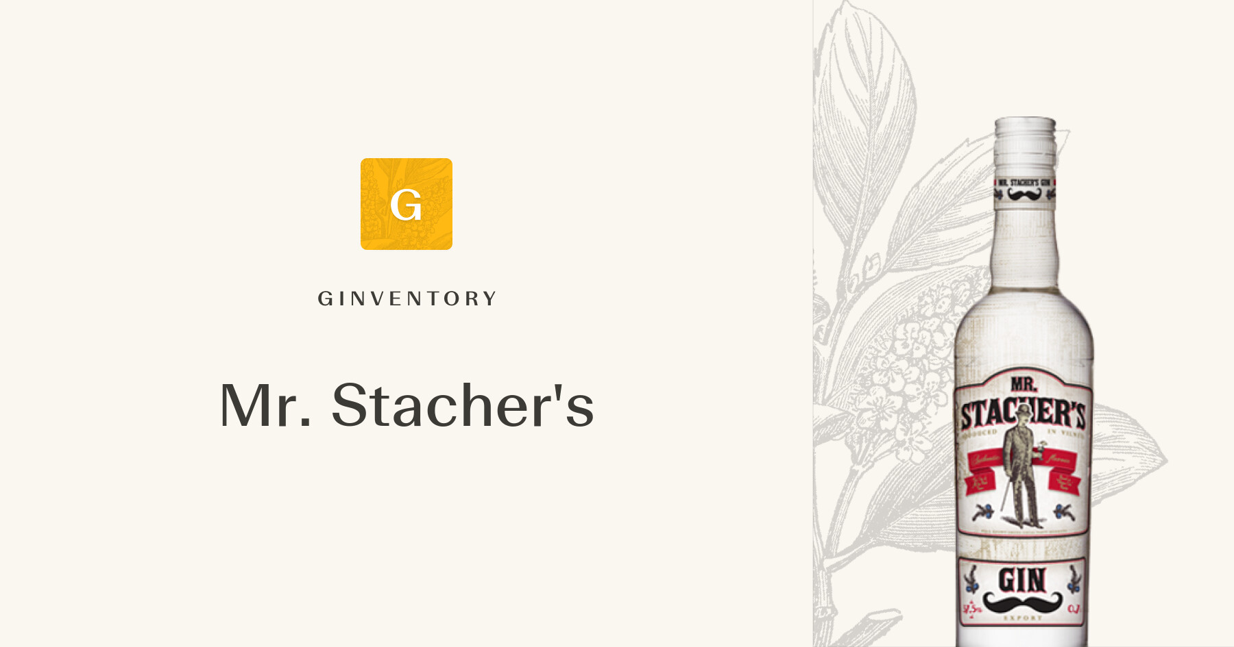Mr. Stacher's — Ginebras | Ginventory