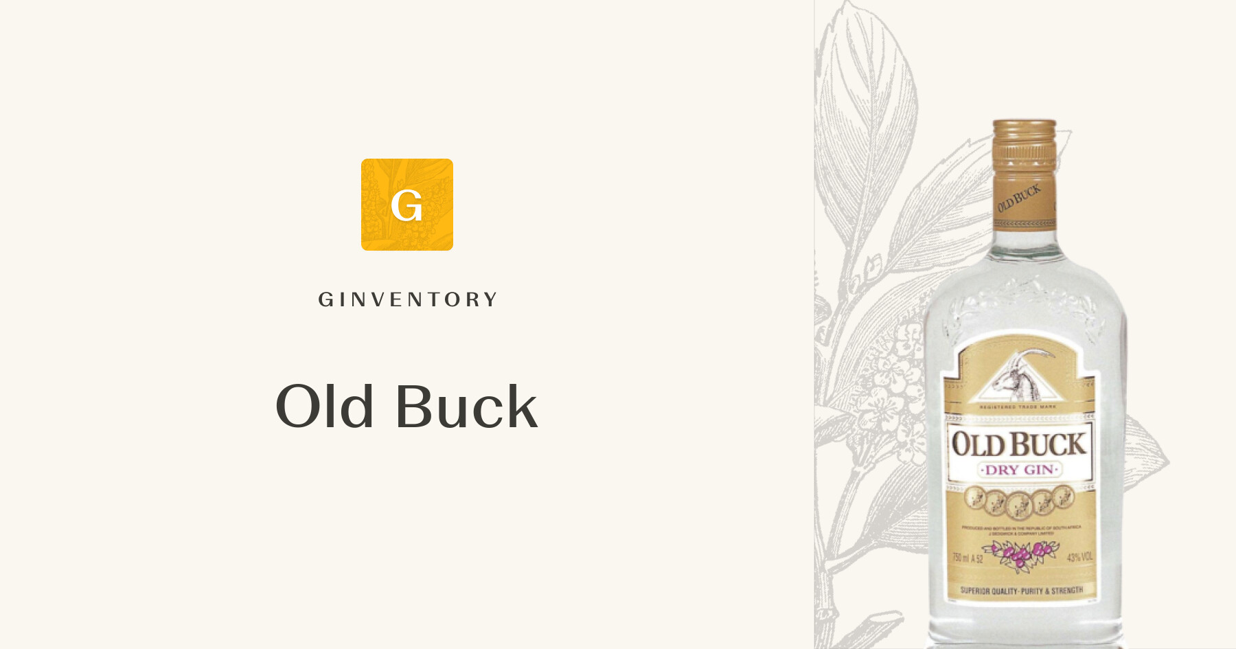 Old Buck — Gins | Ginventory
