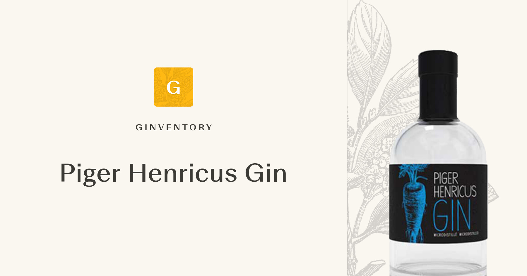 Piger Henricus Gin — Gins | Ginventory