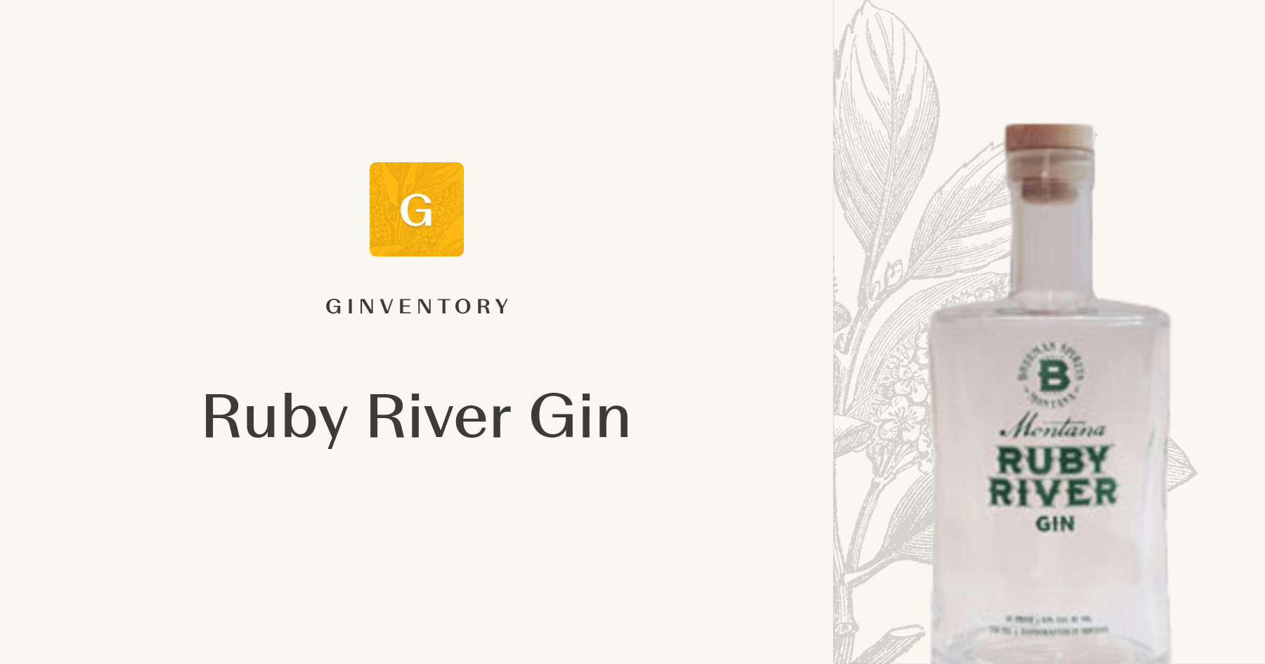 Ruby River Gin — Gins | Ginventory