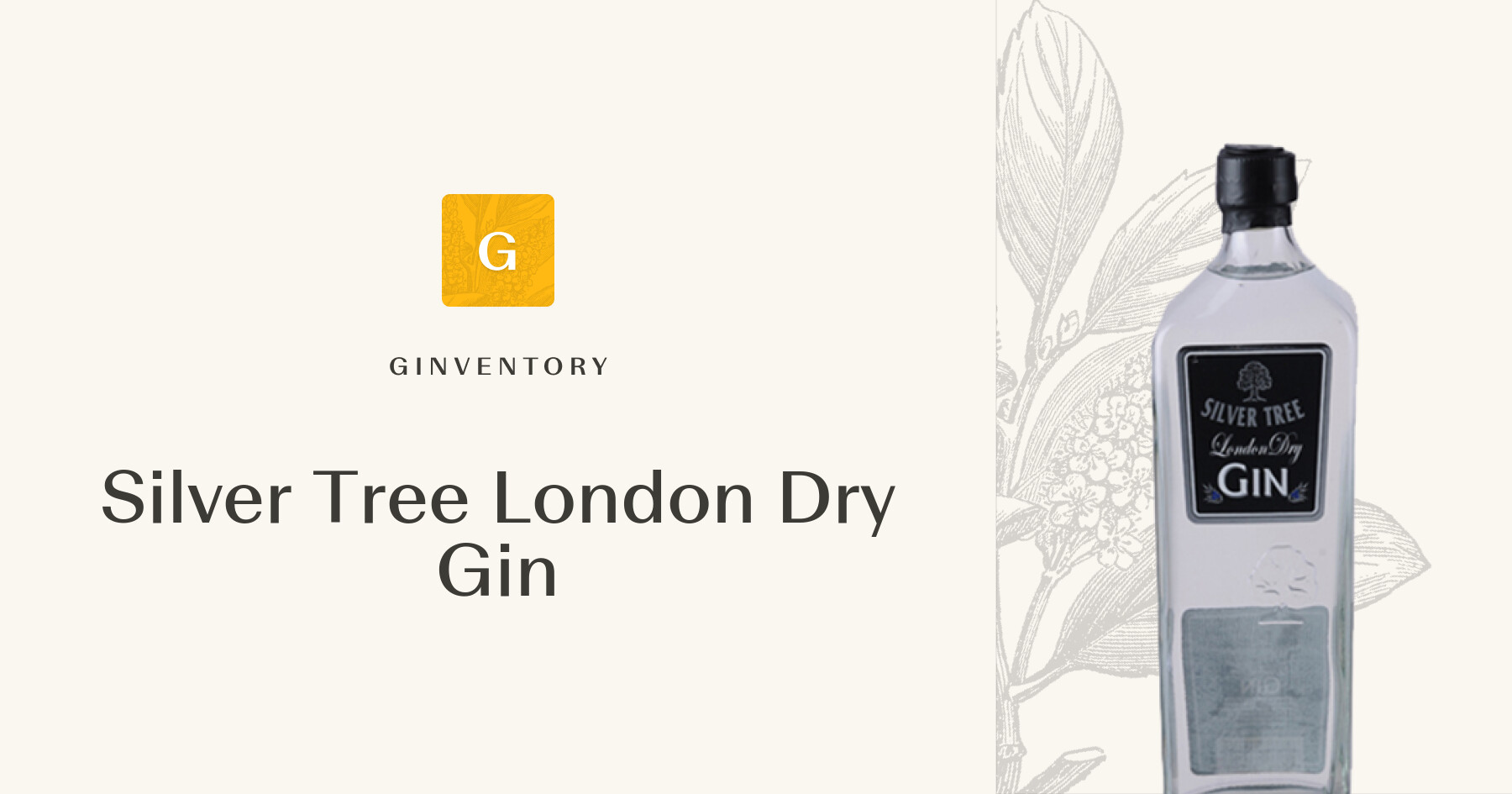 Silver Tree London Dry Gin — Ginebras | Ginventory