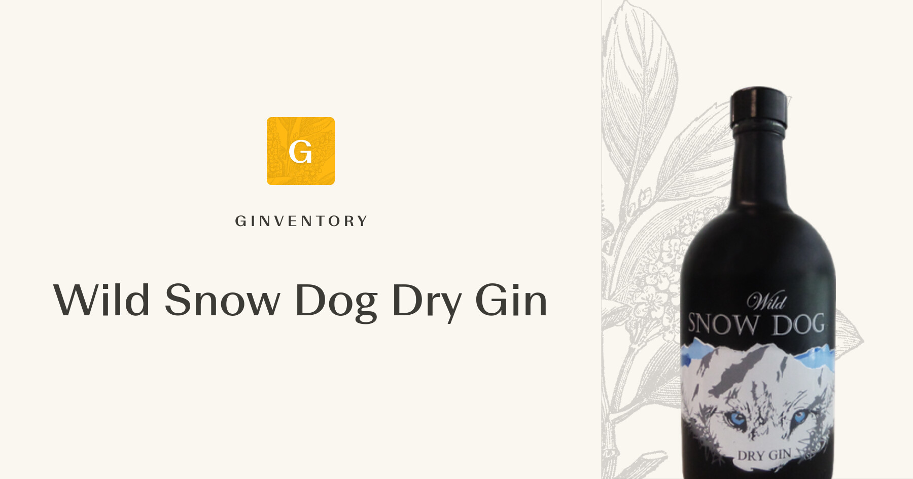 Wild Snow Dog Dry Gin — Gins | Ginventory